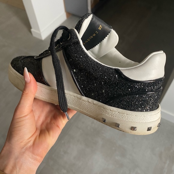 Valentino Garavani | Shoes | Valentino Garavani Glitter Fly Crew ...